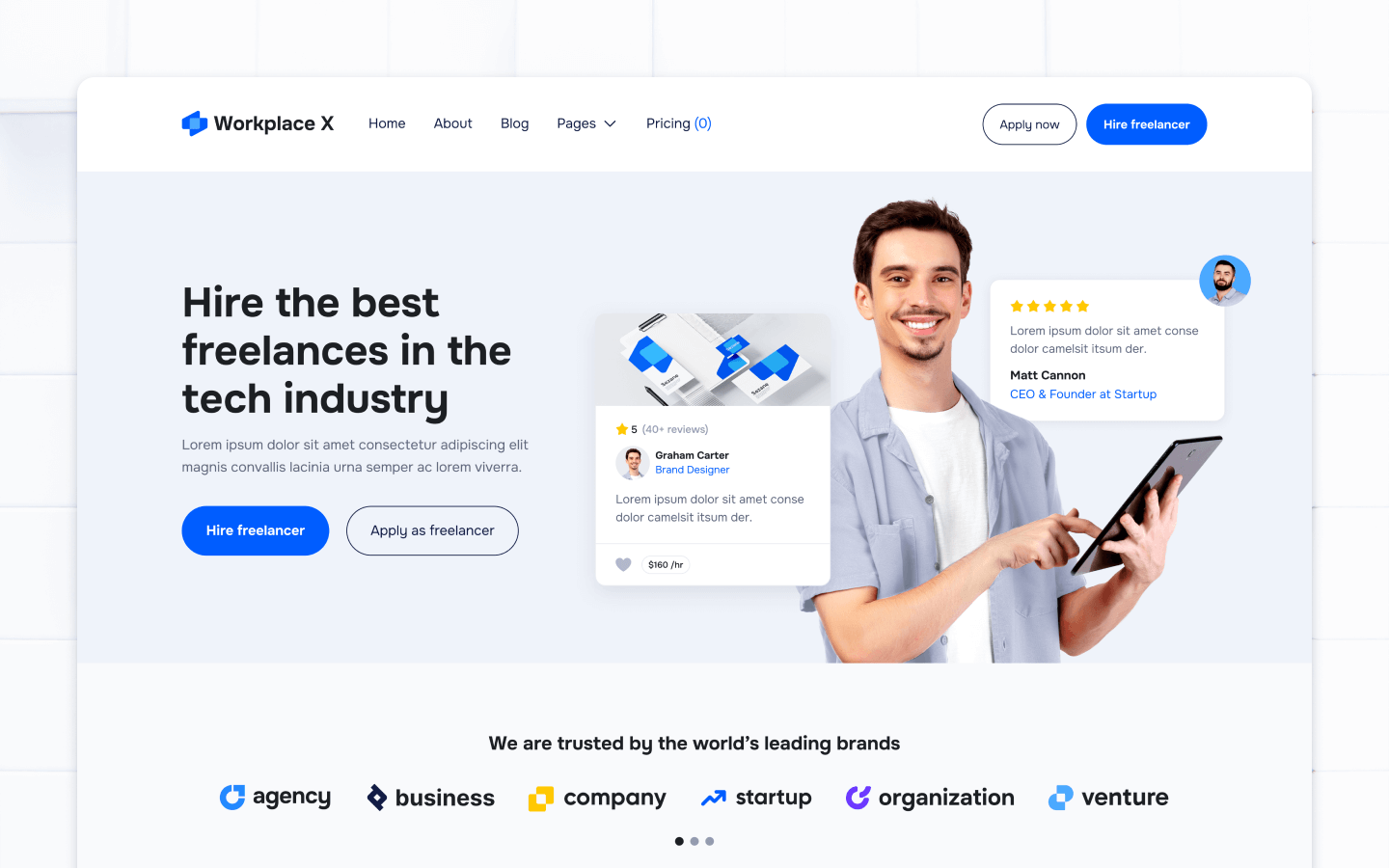 Workplace X - Directory HTML5 Responsive Website Template