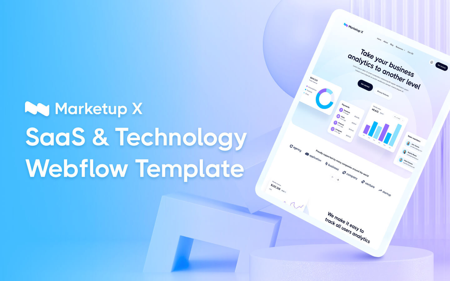 Marketup X - Software HTML5 Responsive Website Template