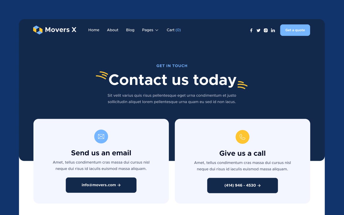 Movers X - Transport HTML5 Responsive Website Template