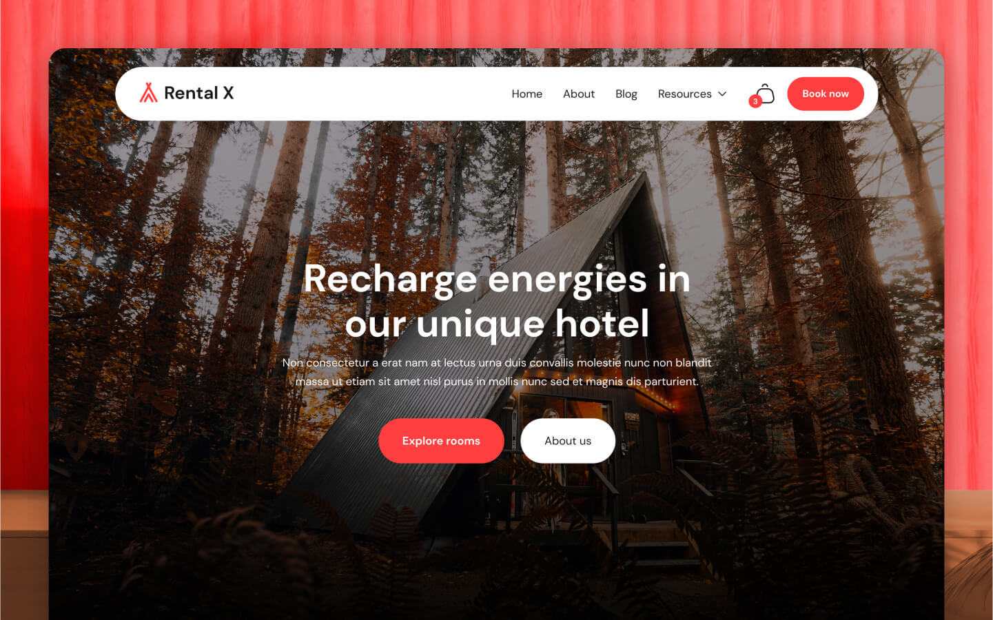 Rental X - Hotel HTML5 Responsive Website Template