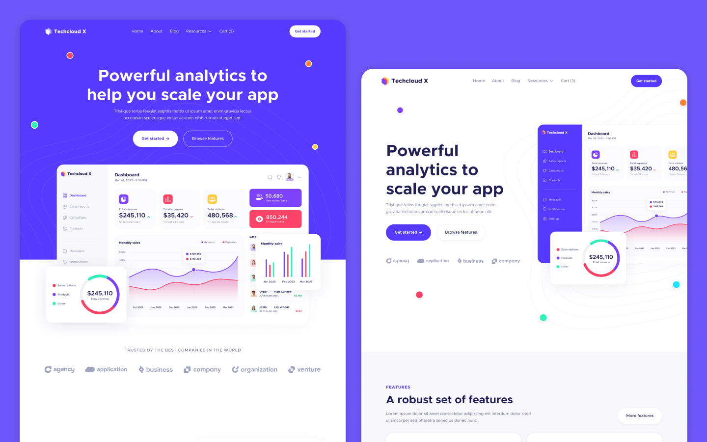 Techcloud X - SaaS HTML5 Responsive Website Template