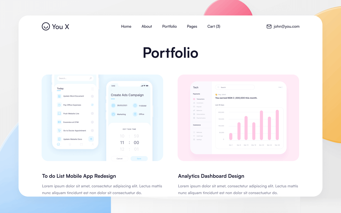 You X - Portfolio HTML5 Responsive Website Template