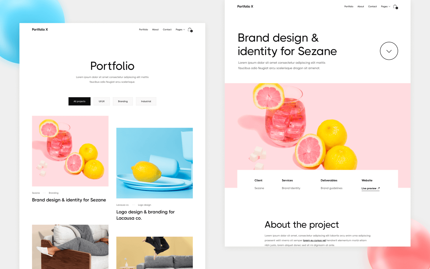 Portfolio X - Portfolio HTML5 Responsive Website Template