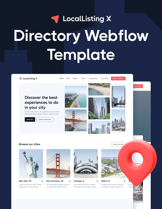 LocalListing X - Directory HTML5 Responsive Website Template