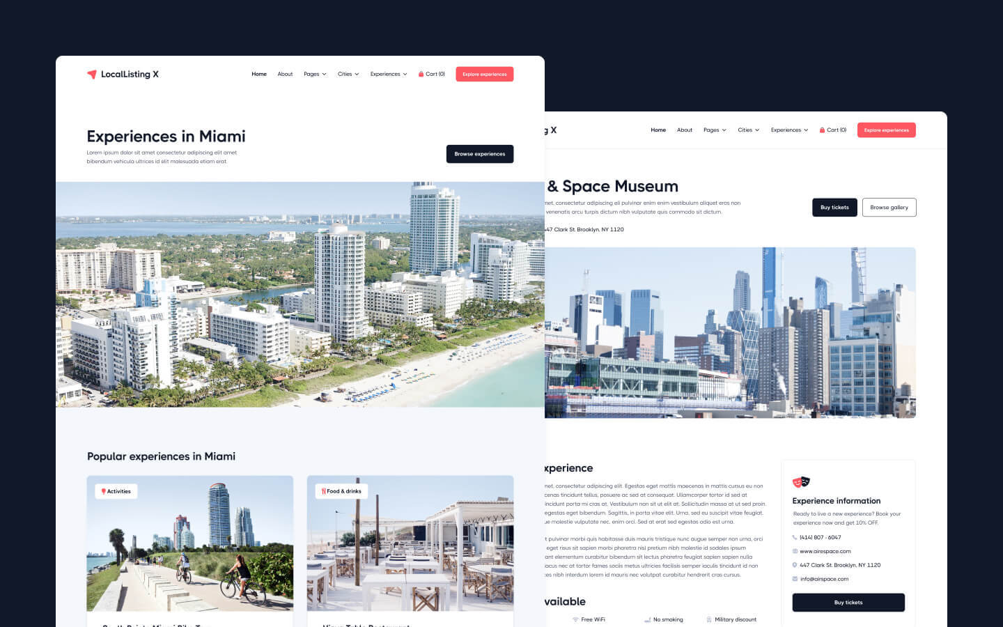 LocalListing X - Directory HTML5 Responsive Website Template