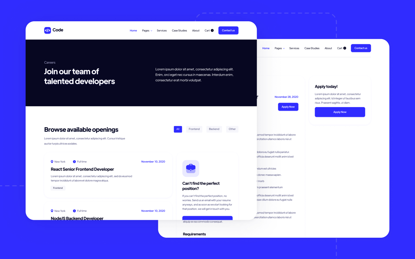 Code - Software HTML5 Responsive Website Template