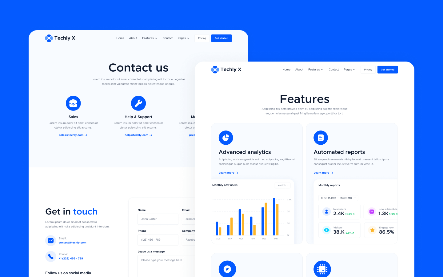 Techly X - Startup HTML5 Responsive Website Template Techly X - Startup HTML5 Responsive Website Template