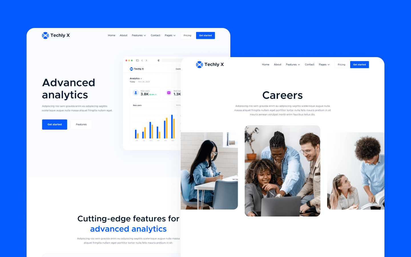 Techly X - Startup HTML5 Responsive Website Template