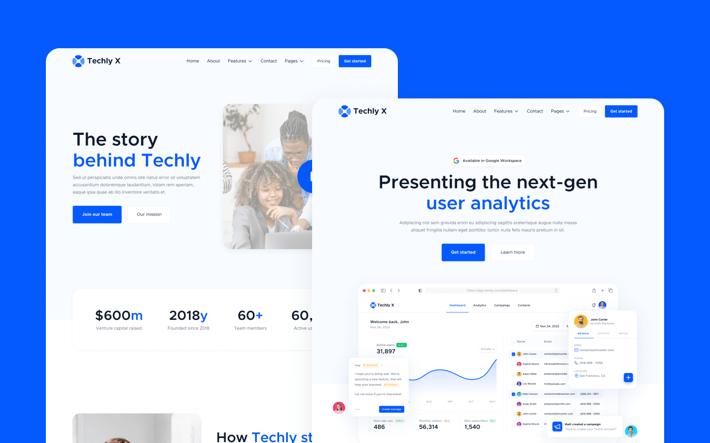Techly X - Startup HTML5 Responsive Website Template