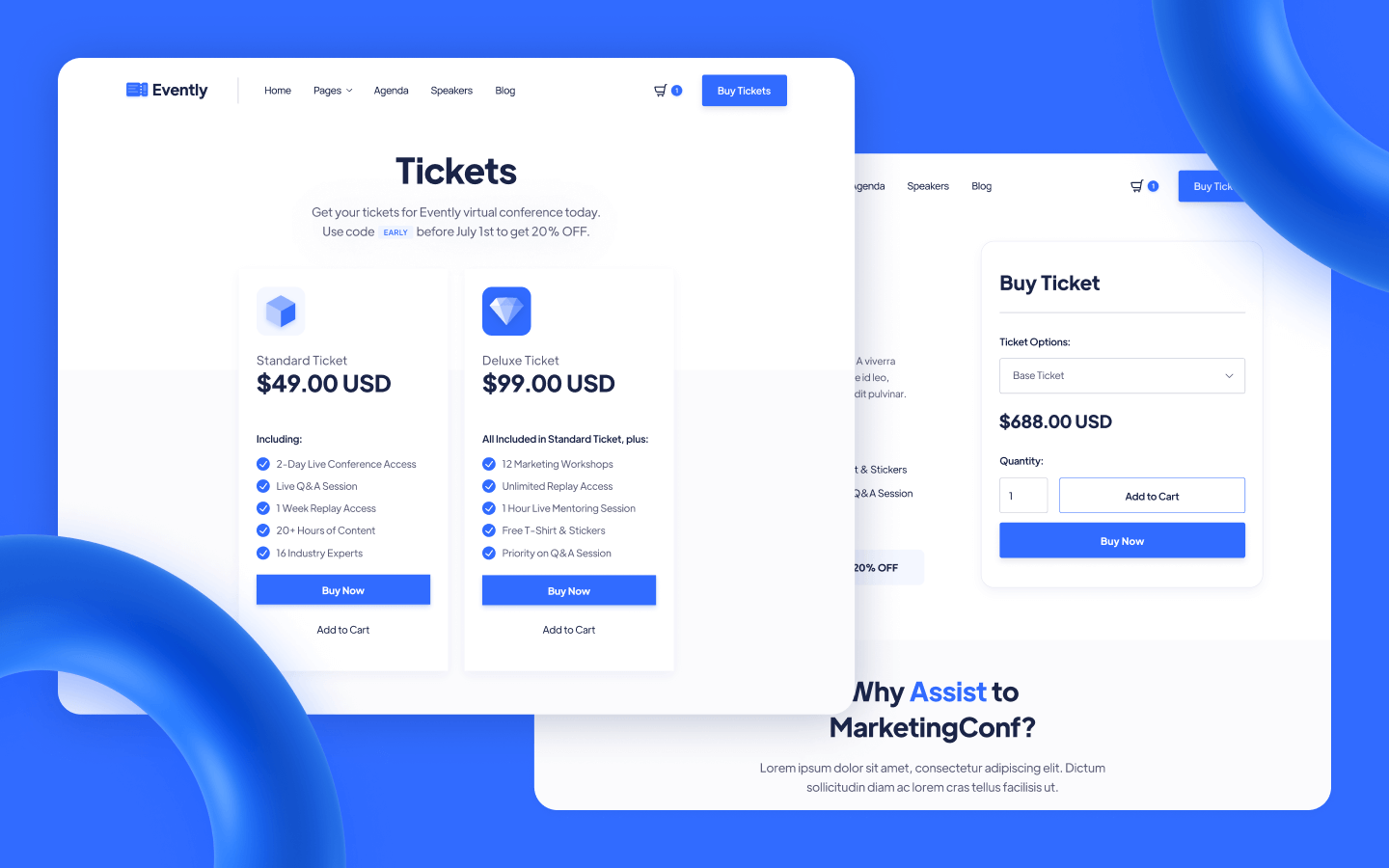 Evently - Event HTML5 Responsive Website Template