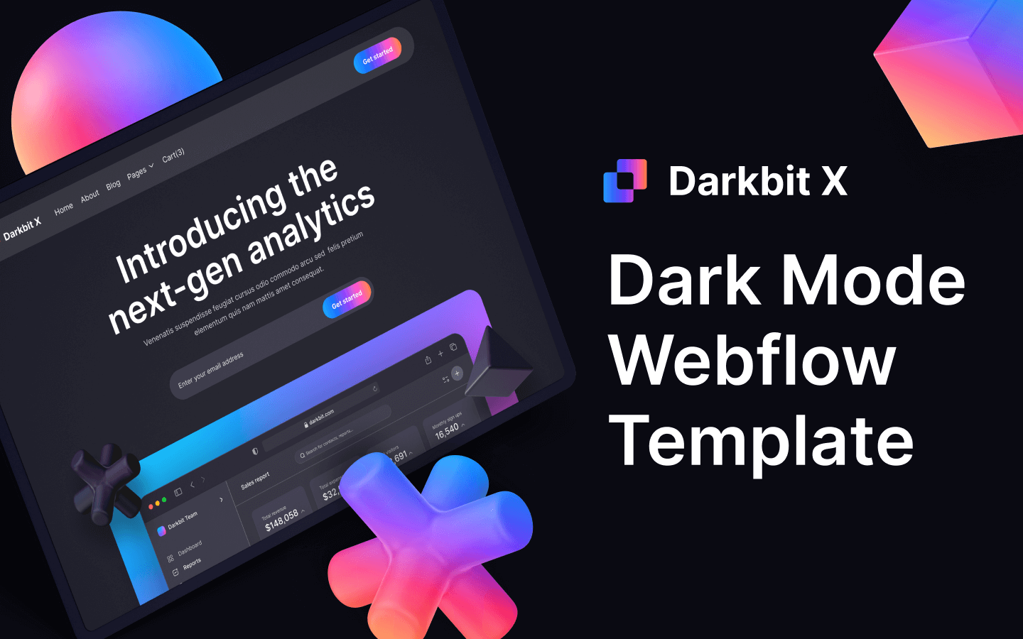 Darkbit X - App HTML5 Responsive Website Template