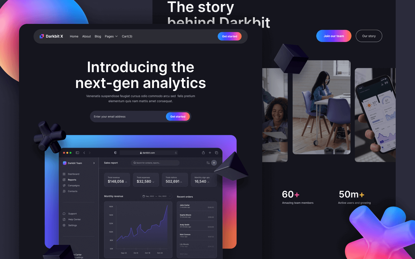 Darkbit X - App HTML5 Responsive Website Template