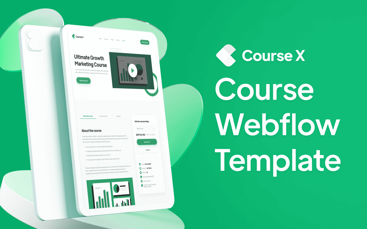 Course X - Learning HTML5 Responsive Website Template