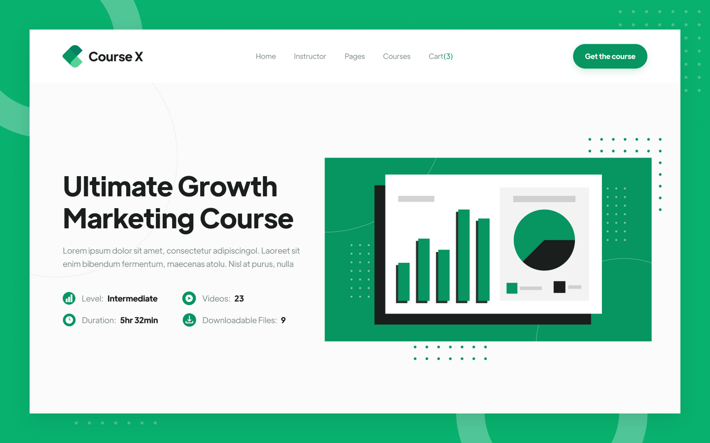 Course X - Learning HTML5 Responsive Website Template