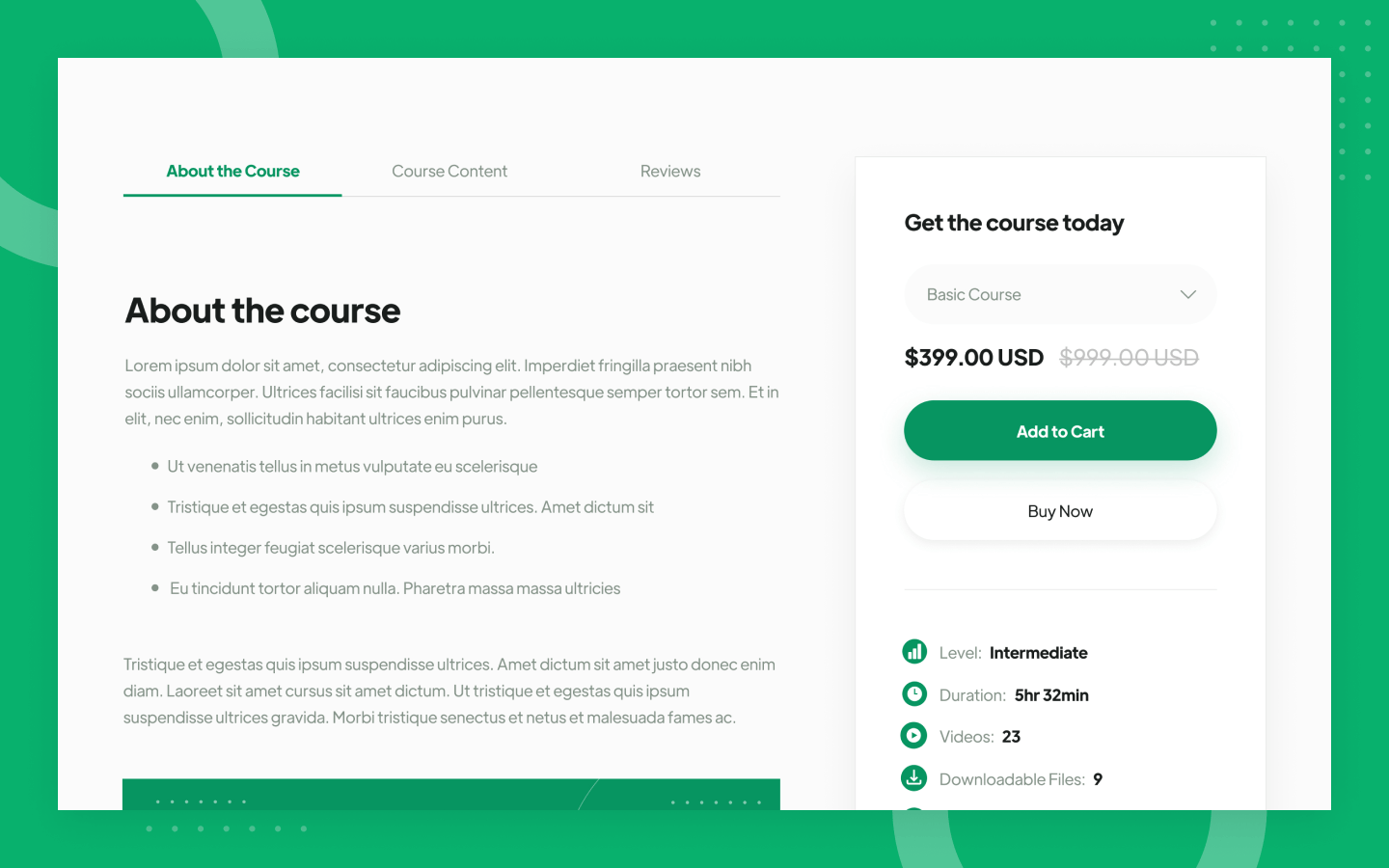 Course X - Learning HTML5 Responsive Website Template