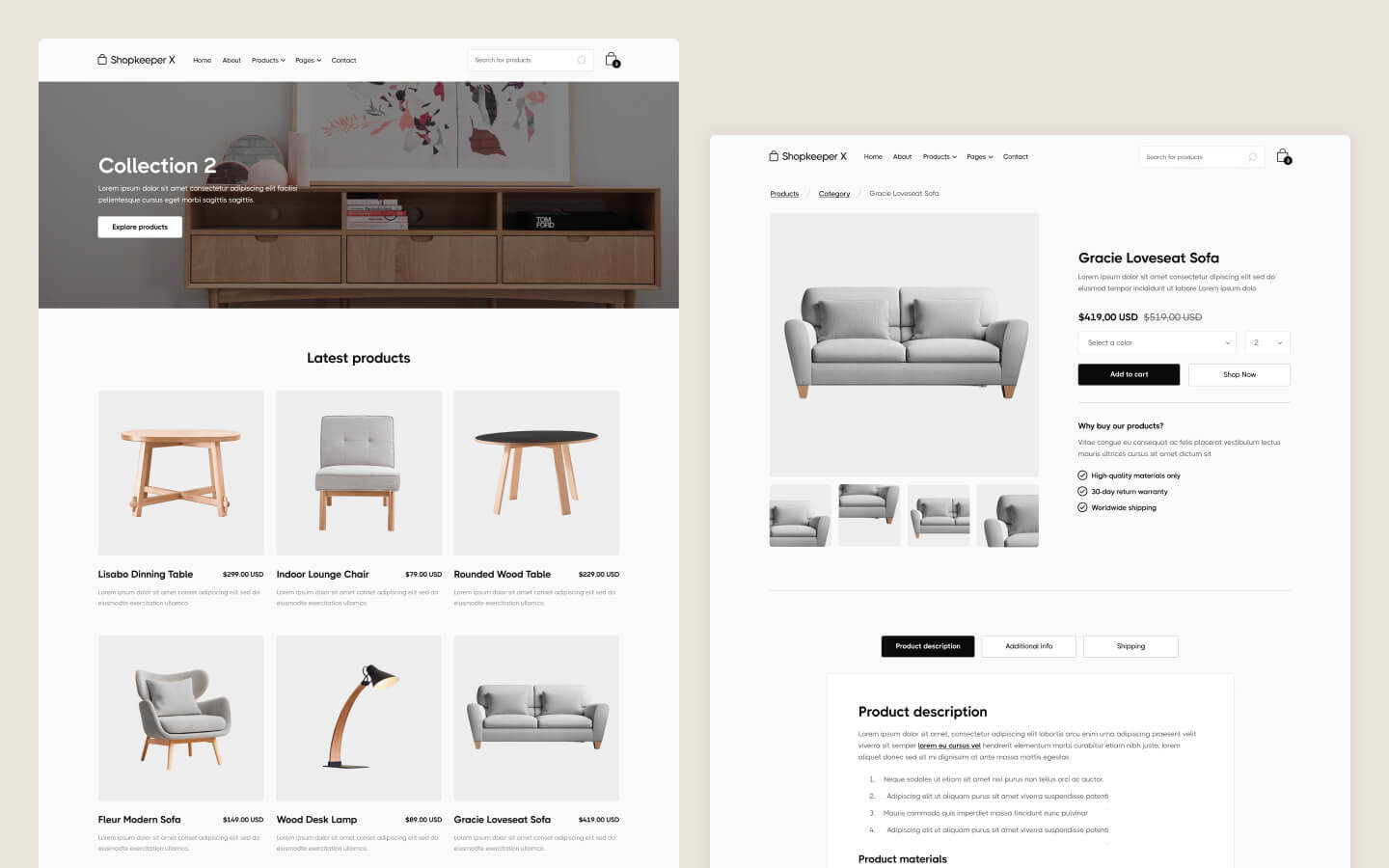 Shopkeeper X - Retail HTML5 Responsive Website Template