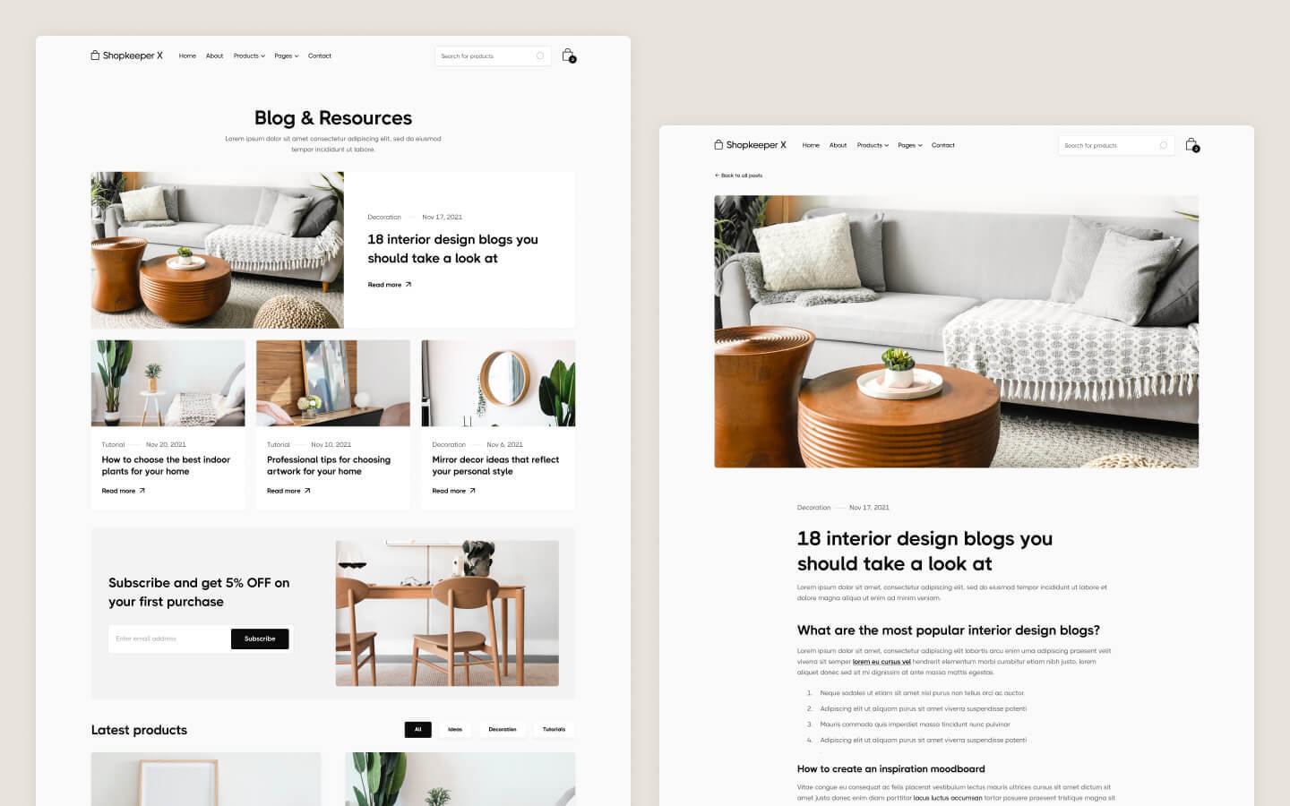 Shopkeeper X - Retail HTML5 Responsive Website Template
