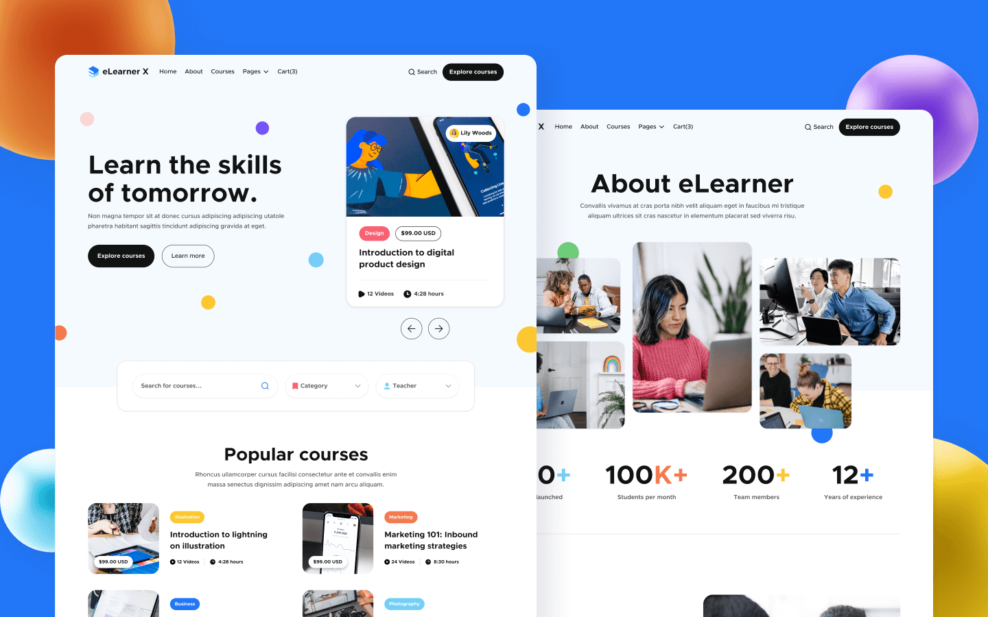 eLearner X - School HTML5 Responsive Website Template