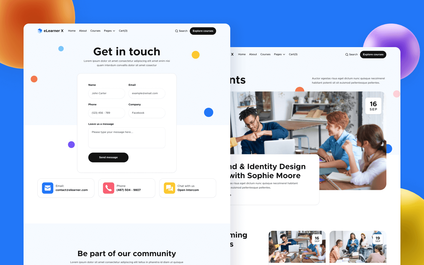 eLearner X - School HTML5 Responsive Website Template