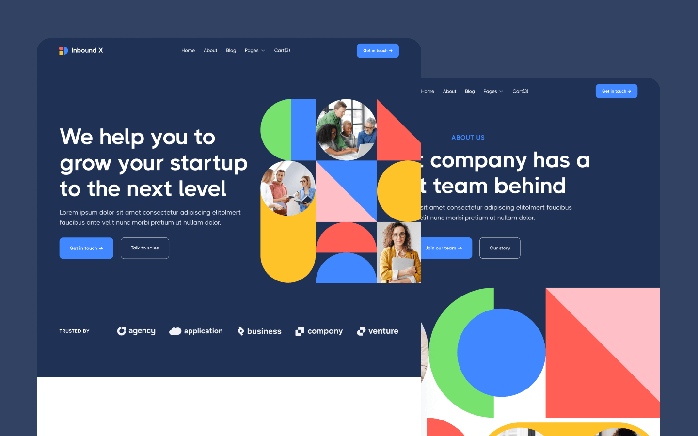 Inbound X - Startup HTML5 Responsive Website Template