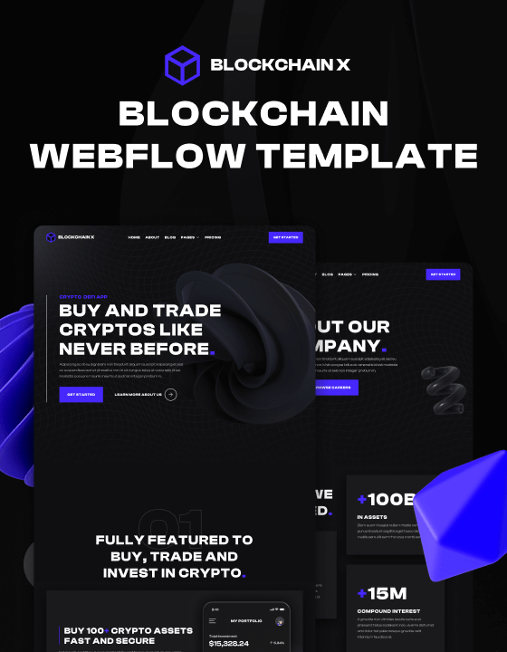 Blockchain X - App HTML5 Responsive Website Template