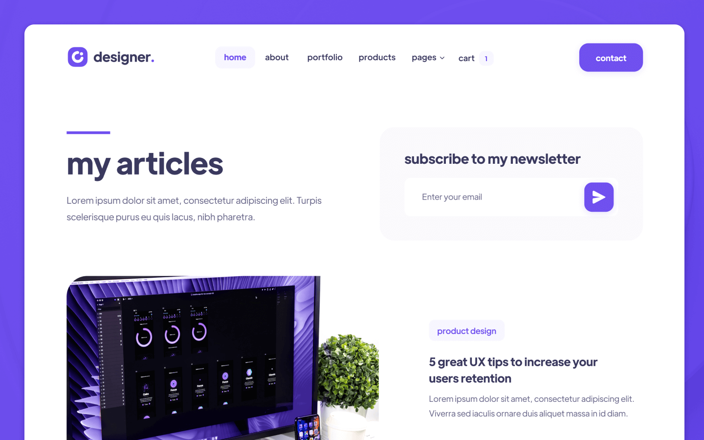 Designer - Portfolio HTML5 Responsive Website Template