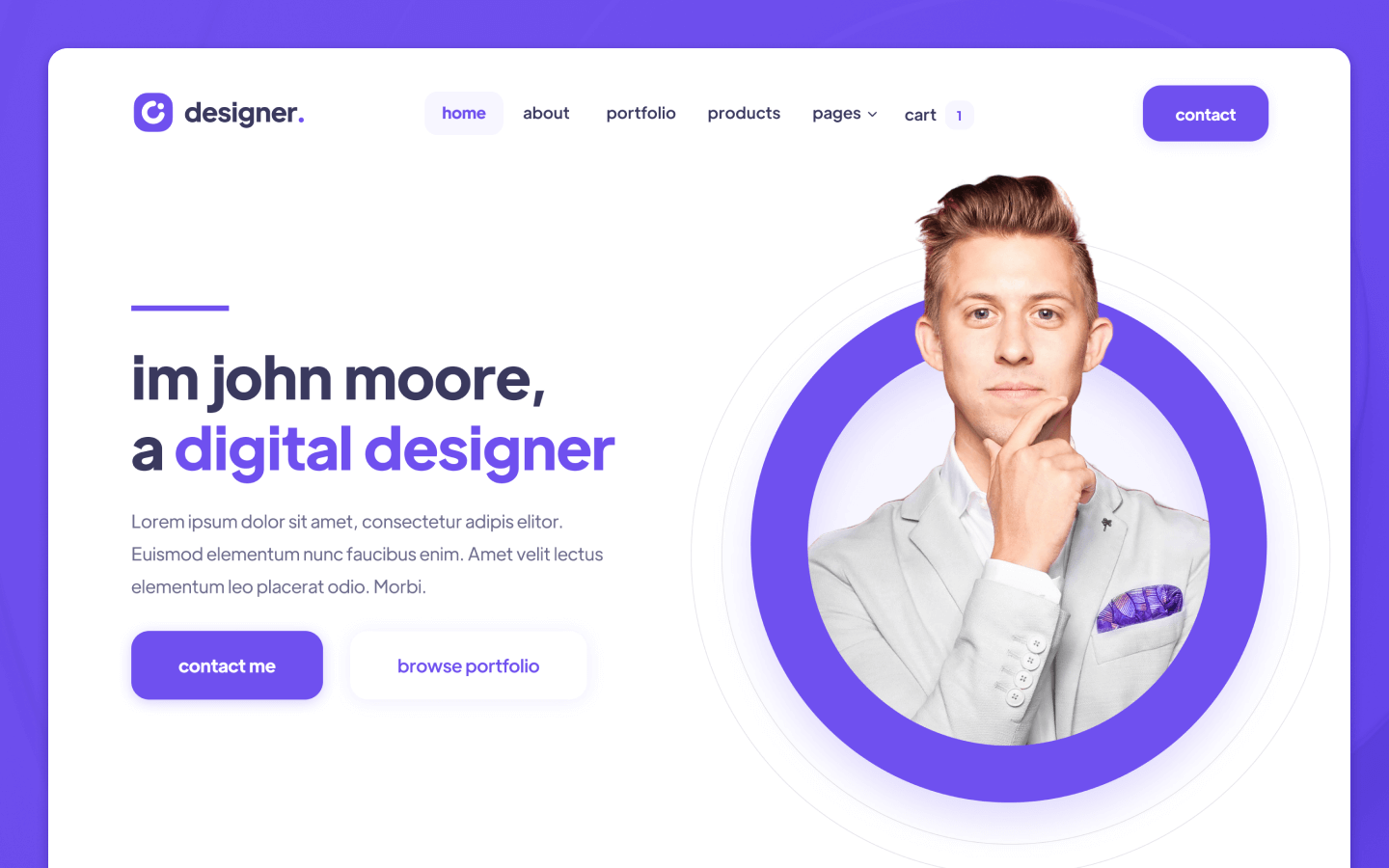 Designer - Portfolio HTML5 Responsive Website Template