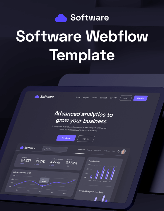 Software - SaaS HTML5 Responsive Website Template