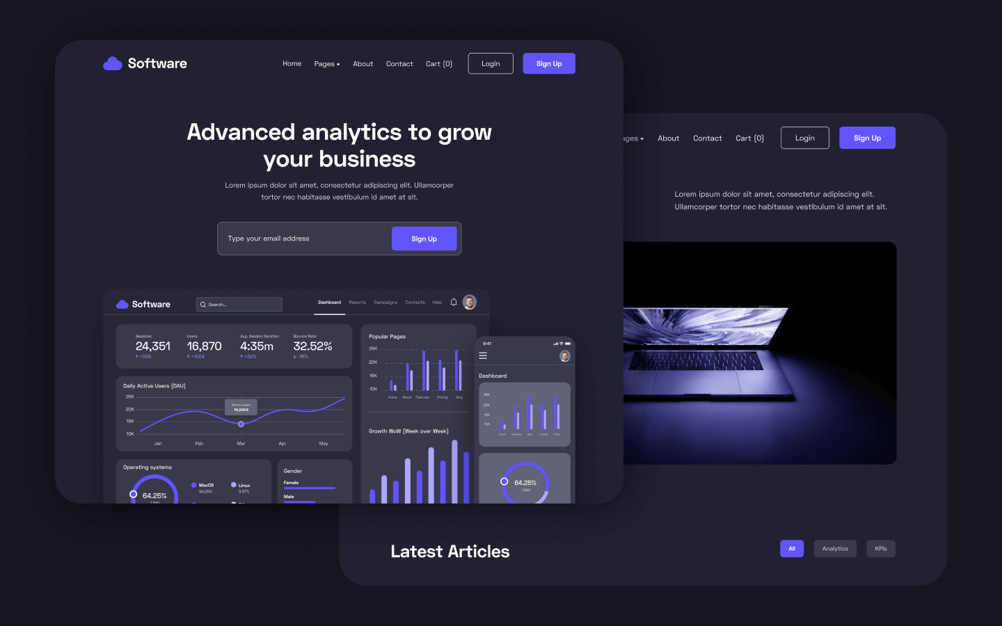 Software - SaaS HTML5 Responsive Website Template