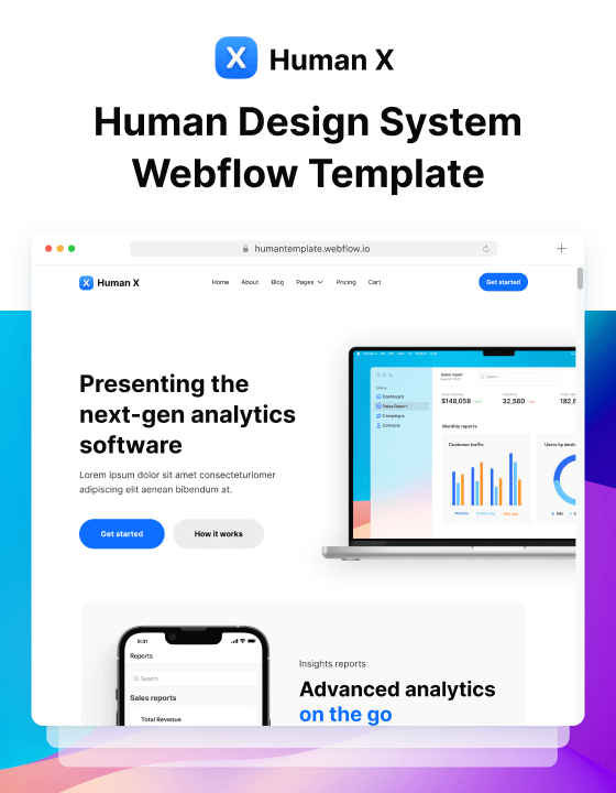 Human X - App HTML5 Responsive Website Template