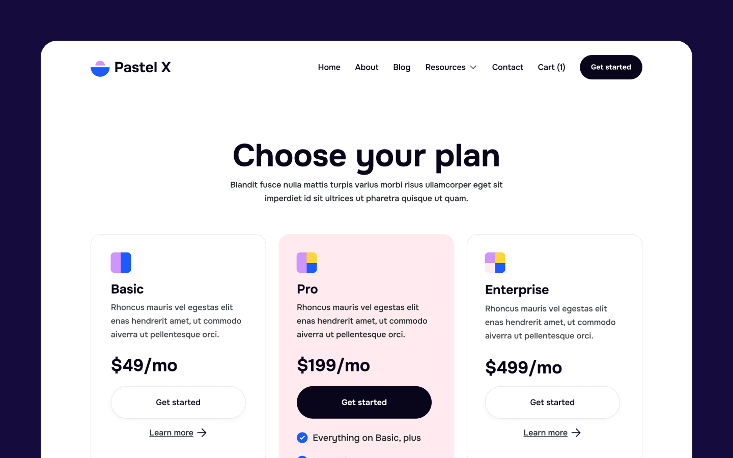 Pastel X - Startup HTML5 Responsive Website Template