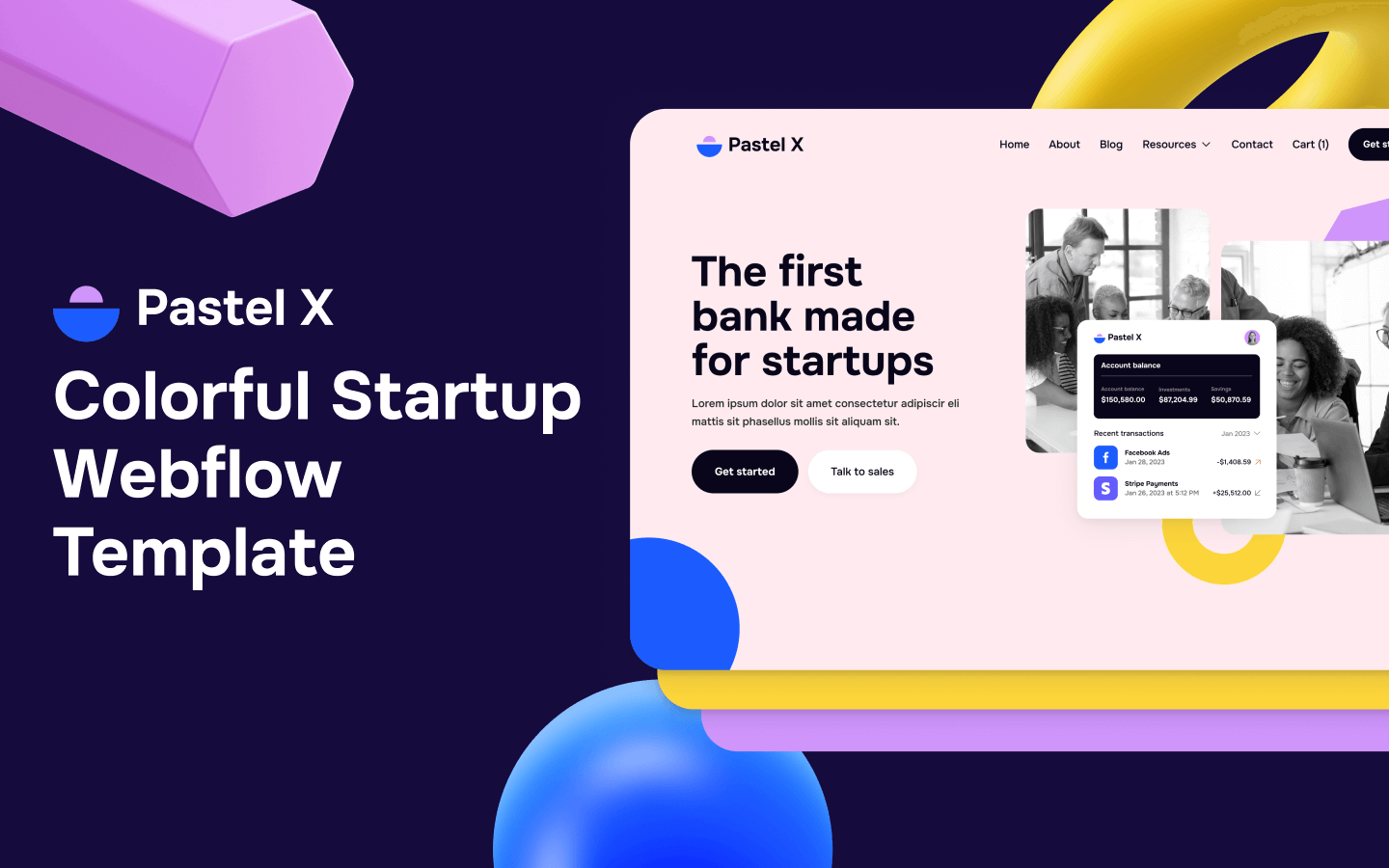 Pastel X - Startup HTML5 Responsive Website Template