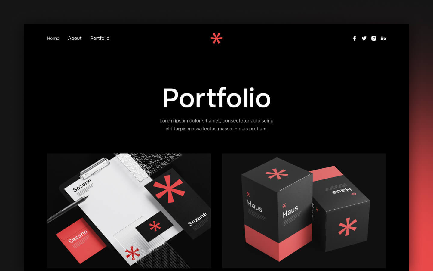 Darkfolio X - Portfolio HTML5 Responsive Website Template