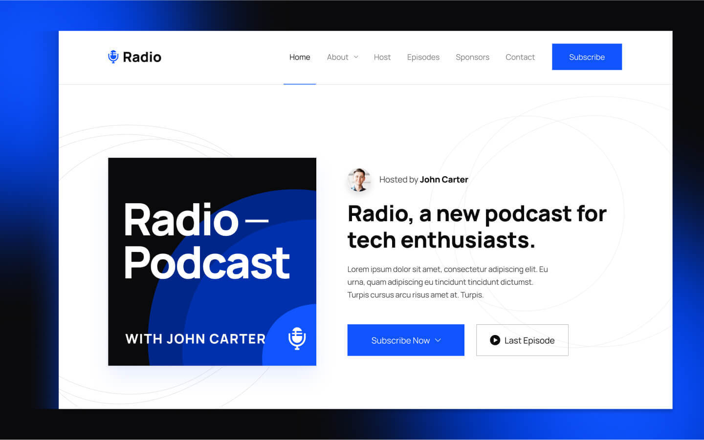 Radio - Podcast HTML5 Responsive Website Template