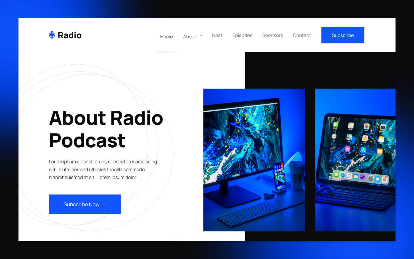 Radio - Podcast HTML5 Responsive Website Template
