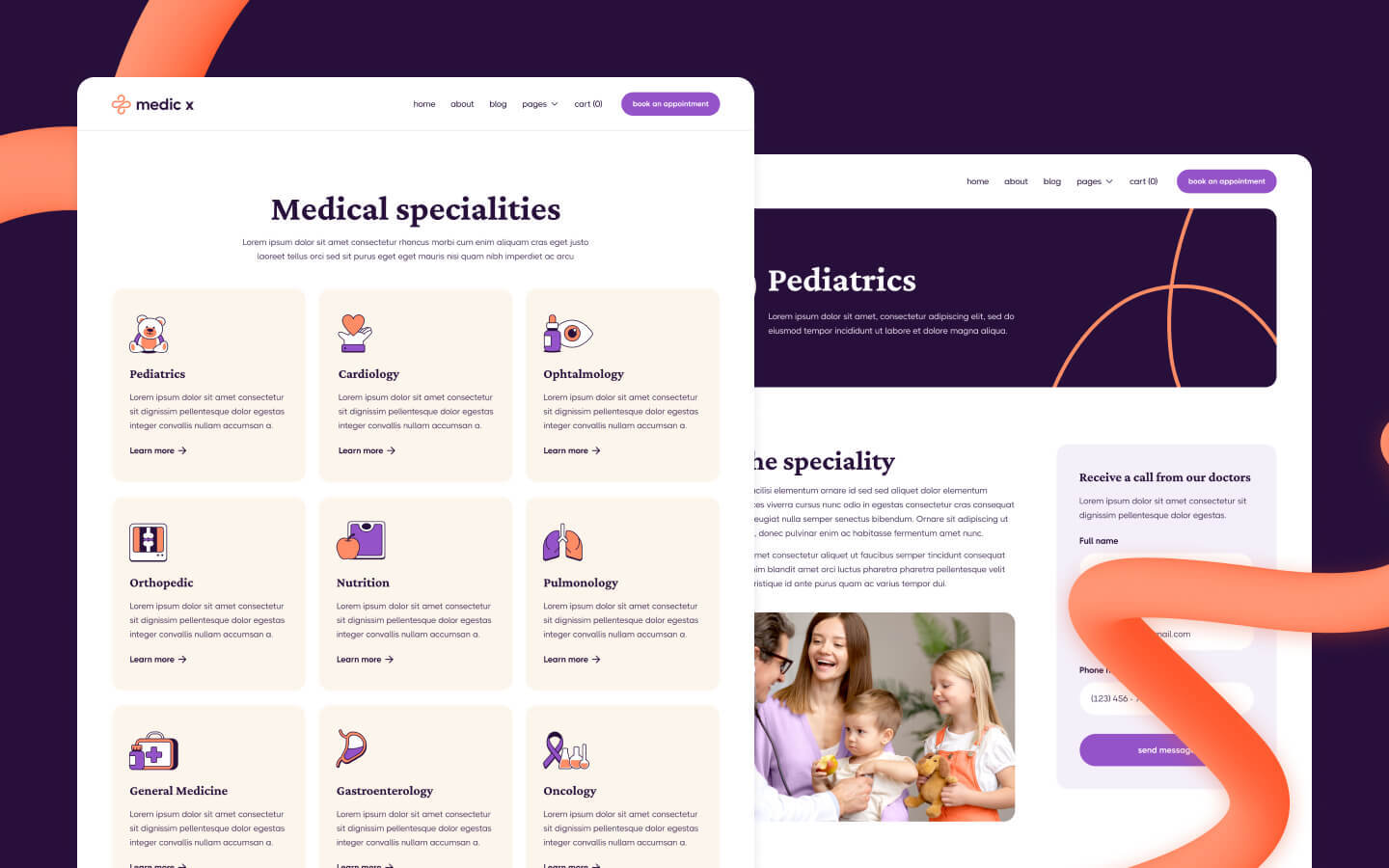 Medic X - Hospital HTML5 Responsive Website Template