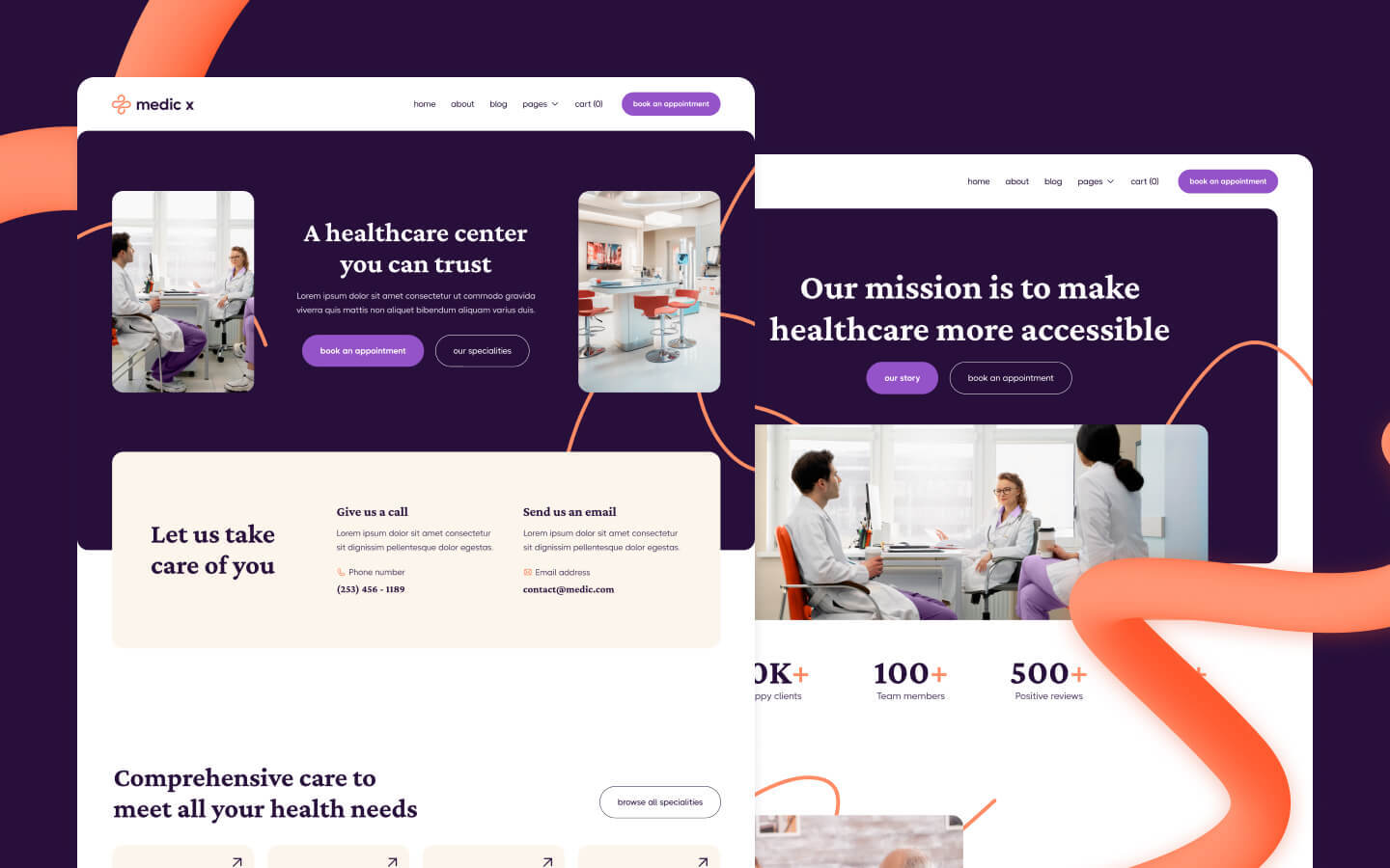 Medic X - Hospital HTML5 Responsive Website Template