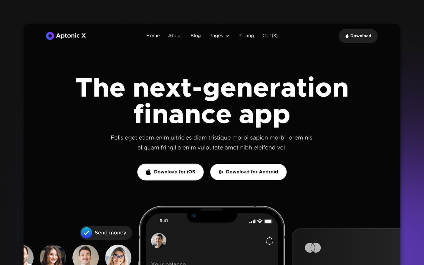 Aptonic X - App HTML5 Responsive Website Template