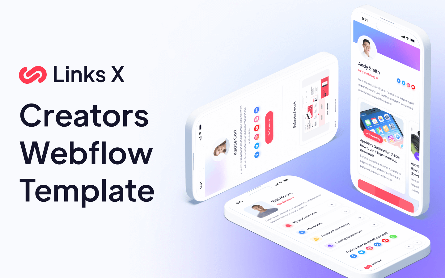 Links X - App HTML5 Responsive Website Template