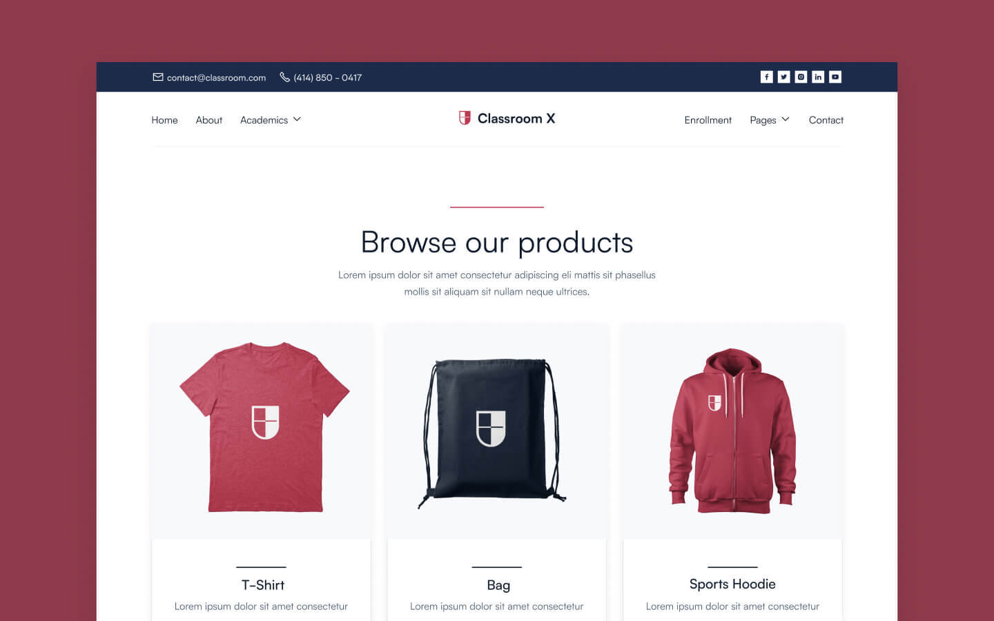 Classroom X - University HTML5 Responsive Website Template