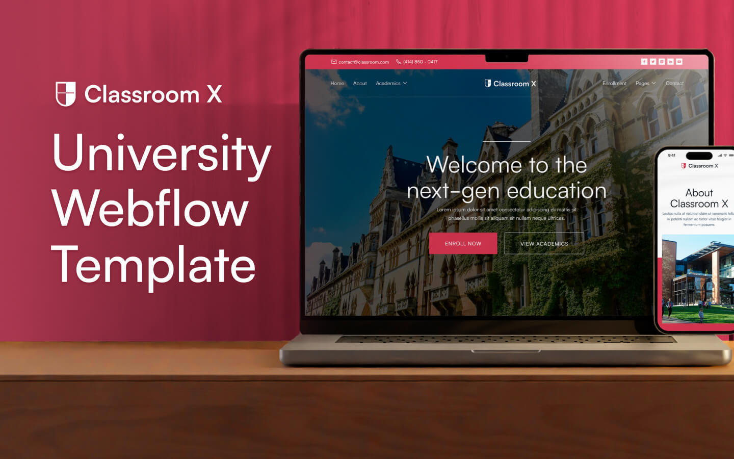 Classroom X - University HTML5 Responsive Website Template