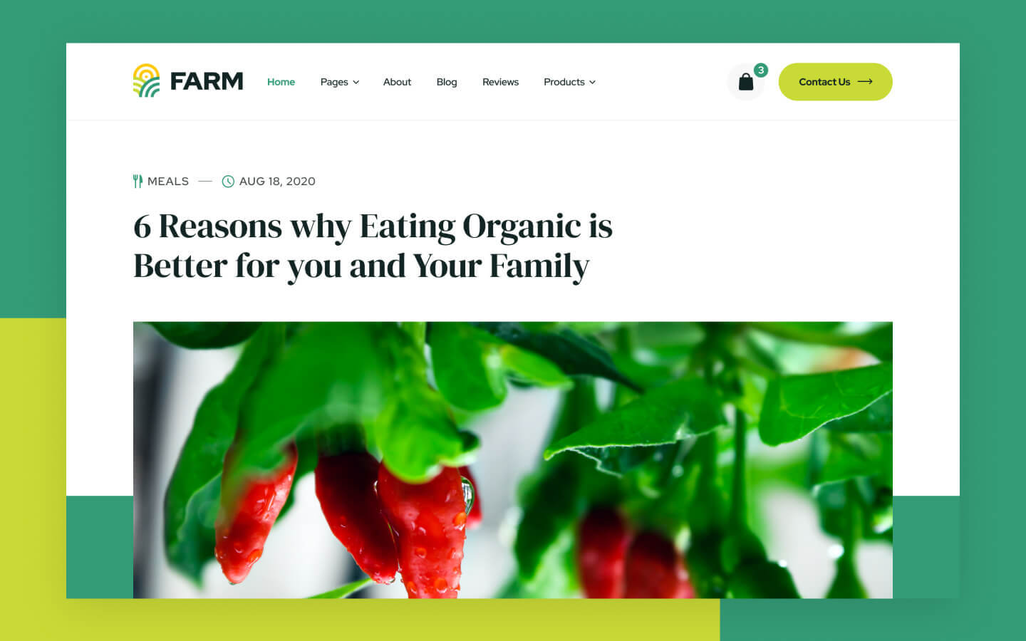 Farm - Farm HTML5 Responsive Website Template