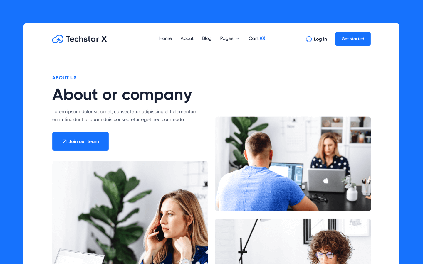Techstar X - SaaS HTML5 Responsive Website Template