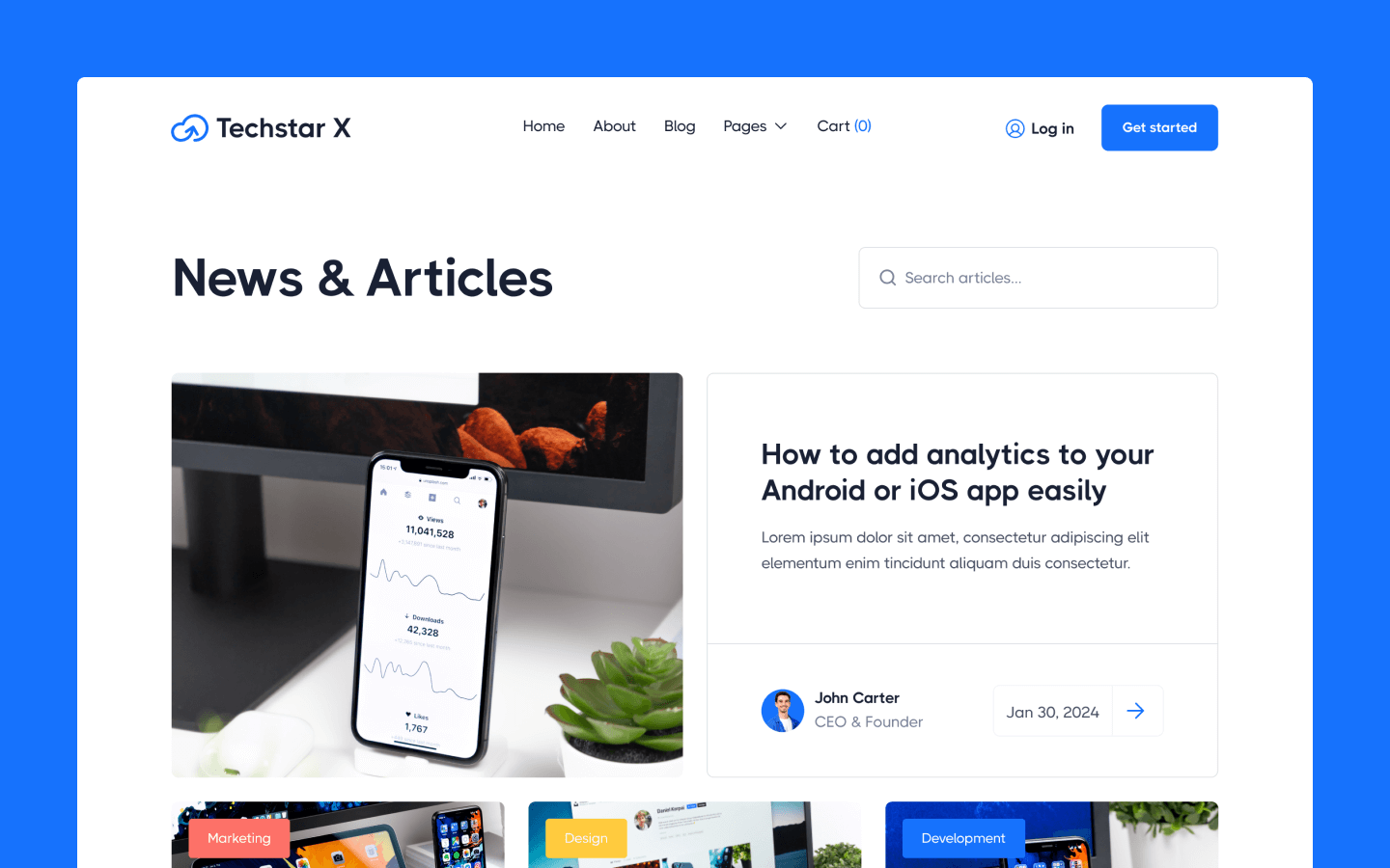 Techstar X - SaaS HTML5 Responsive Website Template
