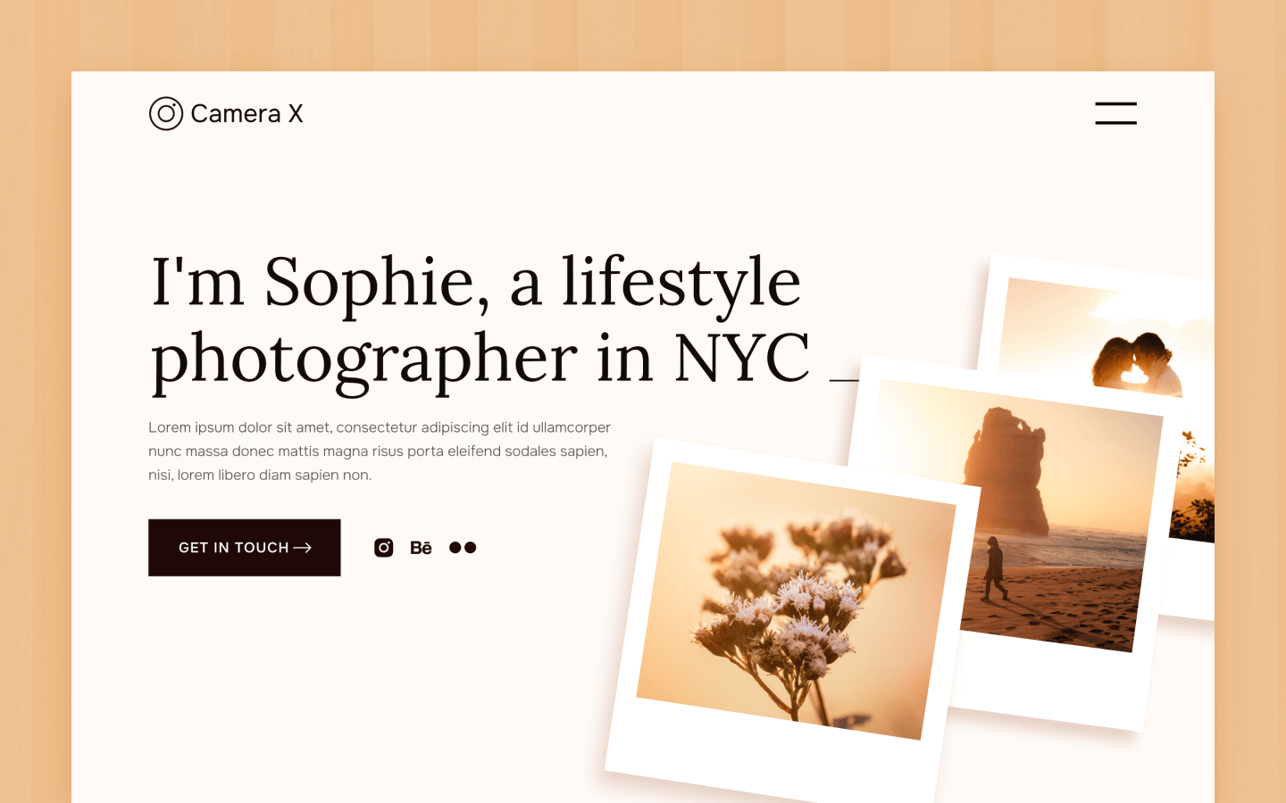 Camera X - Photography HTML5 Responsive Website Template