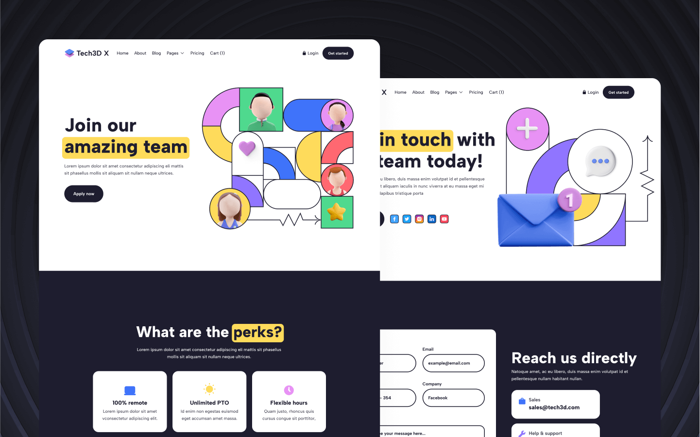 Tech3D X - App HTML5 Responsive Website Template