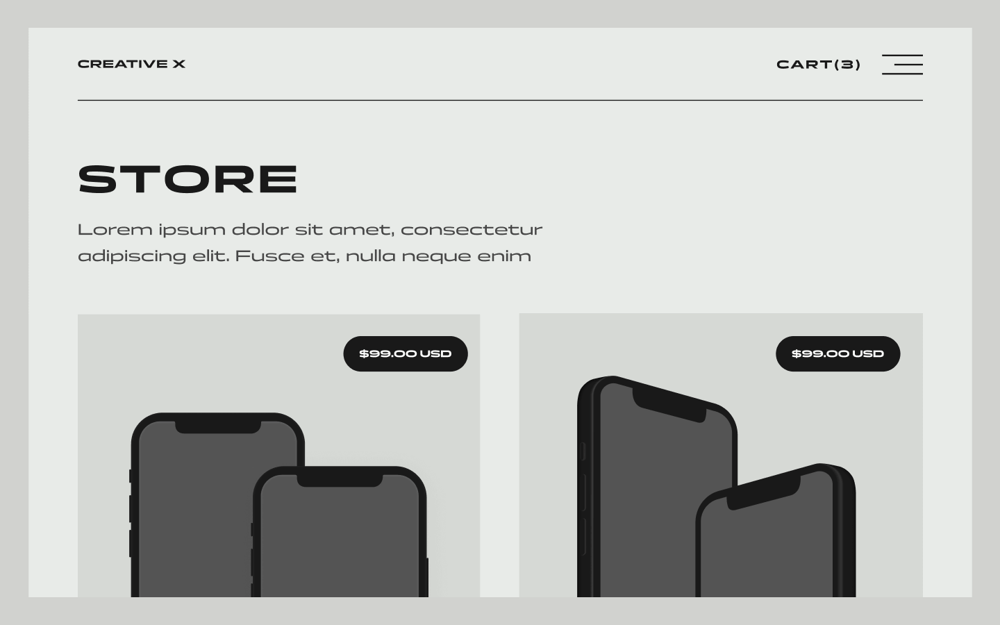 Creative X - Personal HTML5 Responsive Website Template