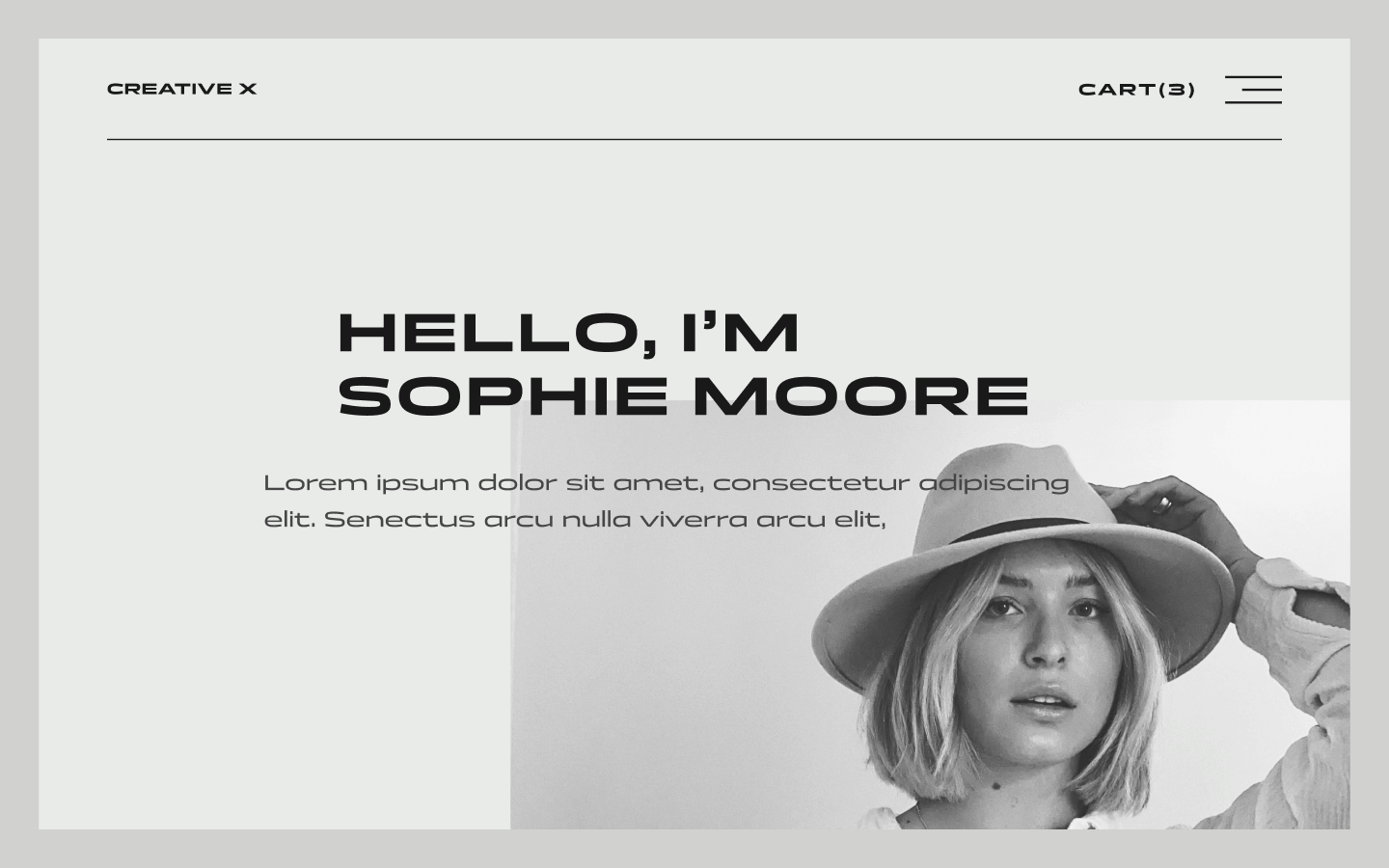 Creative X - Personal HTML5 Responsive Website Template