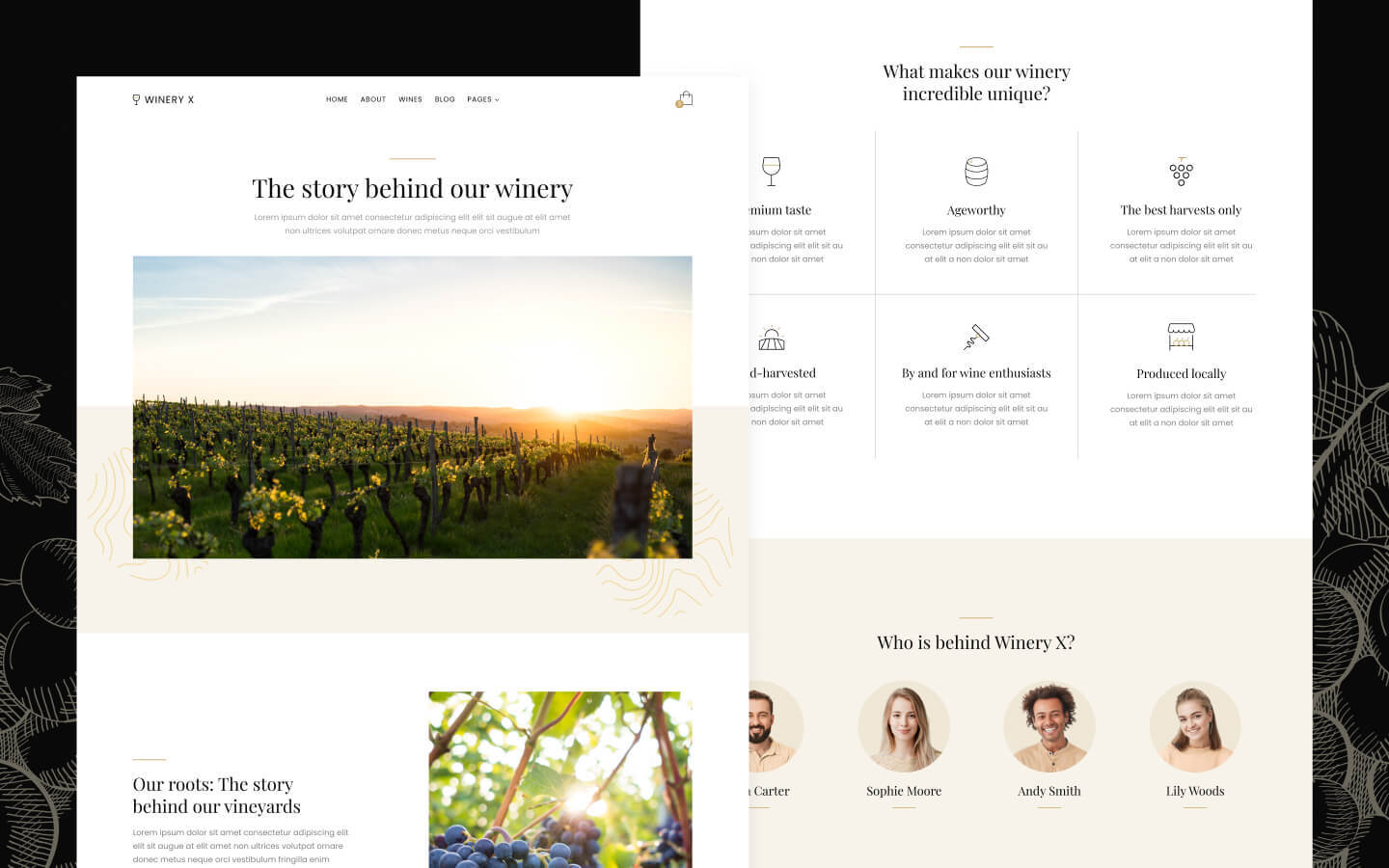 Winery X - Winery HTML5 Responsive Website Template