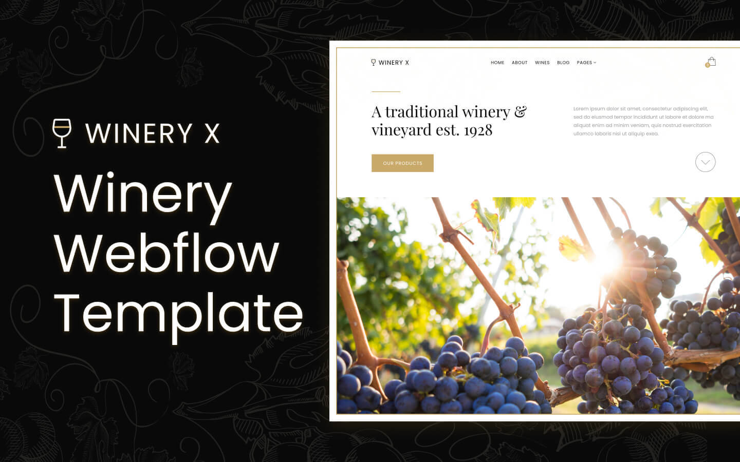 Winery X - Winery HTML5 Responsive Website Template